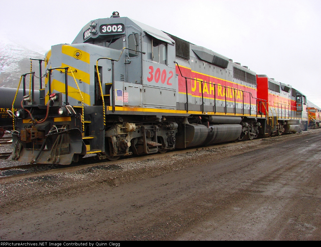 FORMER WESTERN PACIFIC/KANSAS CITY SOUTHERN GP40 NO.3002,MARCH 7,2010 PROVO,UTAH.